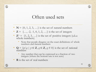 Theory of the sets and Venn diagram-grade 9 math | PPT