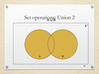 Theory of the sets and Venn diagram-grade 9 math | PPT