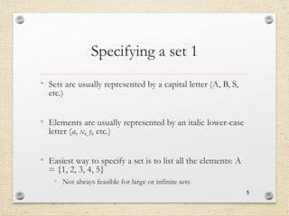 Theory of the sets and Venn diagram-grade 9 math | PPT