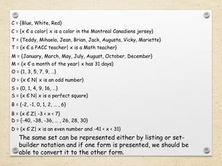 Theory of the sets and Venn diagram-grade 9 math | PPT