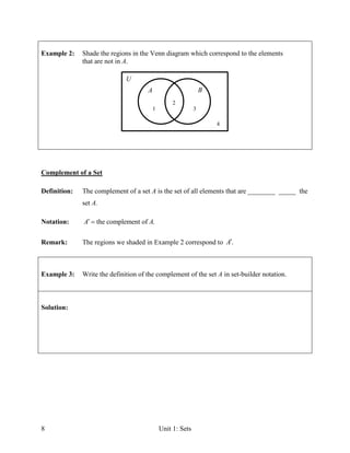 Unit 1 sets lecture notes | PDF