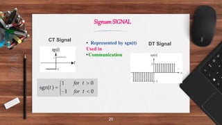 Unit 1 -Introduction to signals and standard signals | PPTX