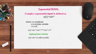 Unit 1 -Introduction to signals and standard signals | PPTX