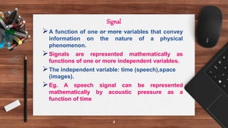 Unit 1 -Introduction to signals and standard signals | PPTX