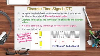 Unit 1 -Introduction to signals and standard signals | PPTX