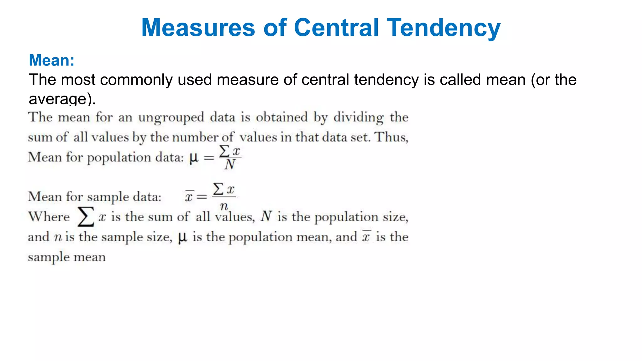 Unit 1 - Statistics (Part 1).pptx | College Education | Education