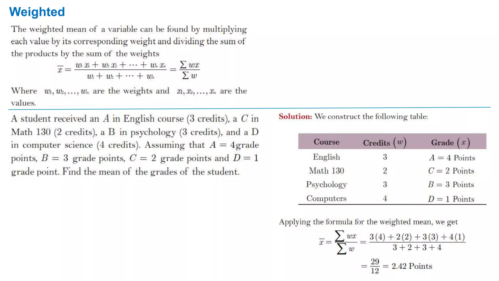 Unit 1 - Statistics (Part 1).pptx | College Education | Education
