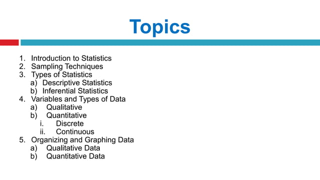 Unit 1 - Statistics (Part 1).pptx | College Education | Education