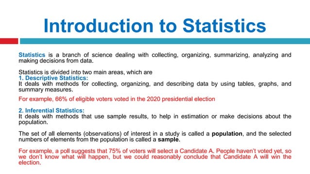 Unit 1 - Statistics (Part 1).pptx | College Education | Education