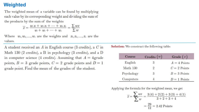 Unit 1 - Statistics (Part 1).pptx | College Education | Education