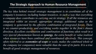 Strategic Approach to Human Resource Management | PDF