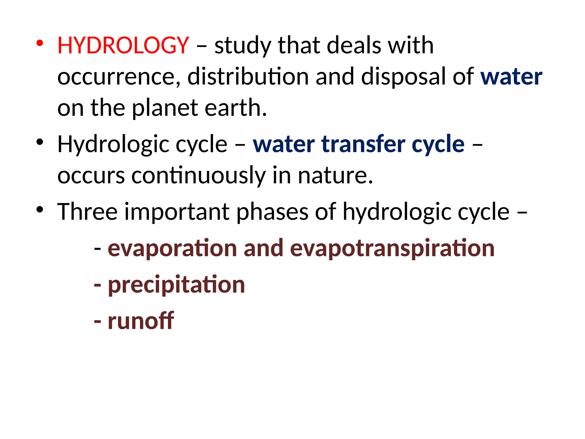 UNIT 1 - SURFACE WATER- Hydrological cycle, Rainfall and rain gauges | PPTX