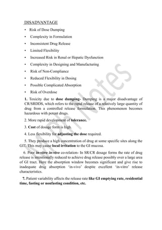 UNIT-1 SUSTAINED RELEASE AND CONTROLLED RELEASE FORMULATIONS.pdf