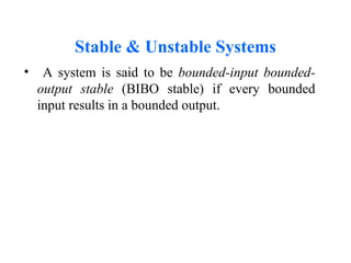classification of continuous time and discrete time system | PPT