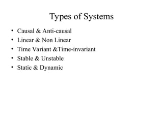 classification of continuous time and discrete time system | PPT