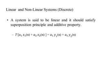 classification of continuous time and discrete time system | PPT
