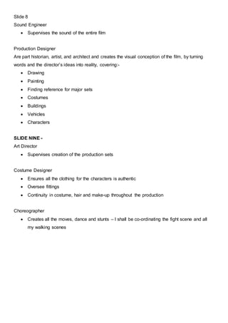 Unit 1 Task 1 PowerPoint Notes | DOCX