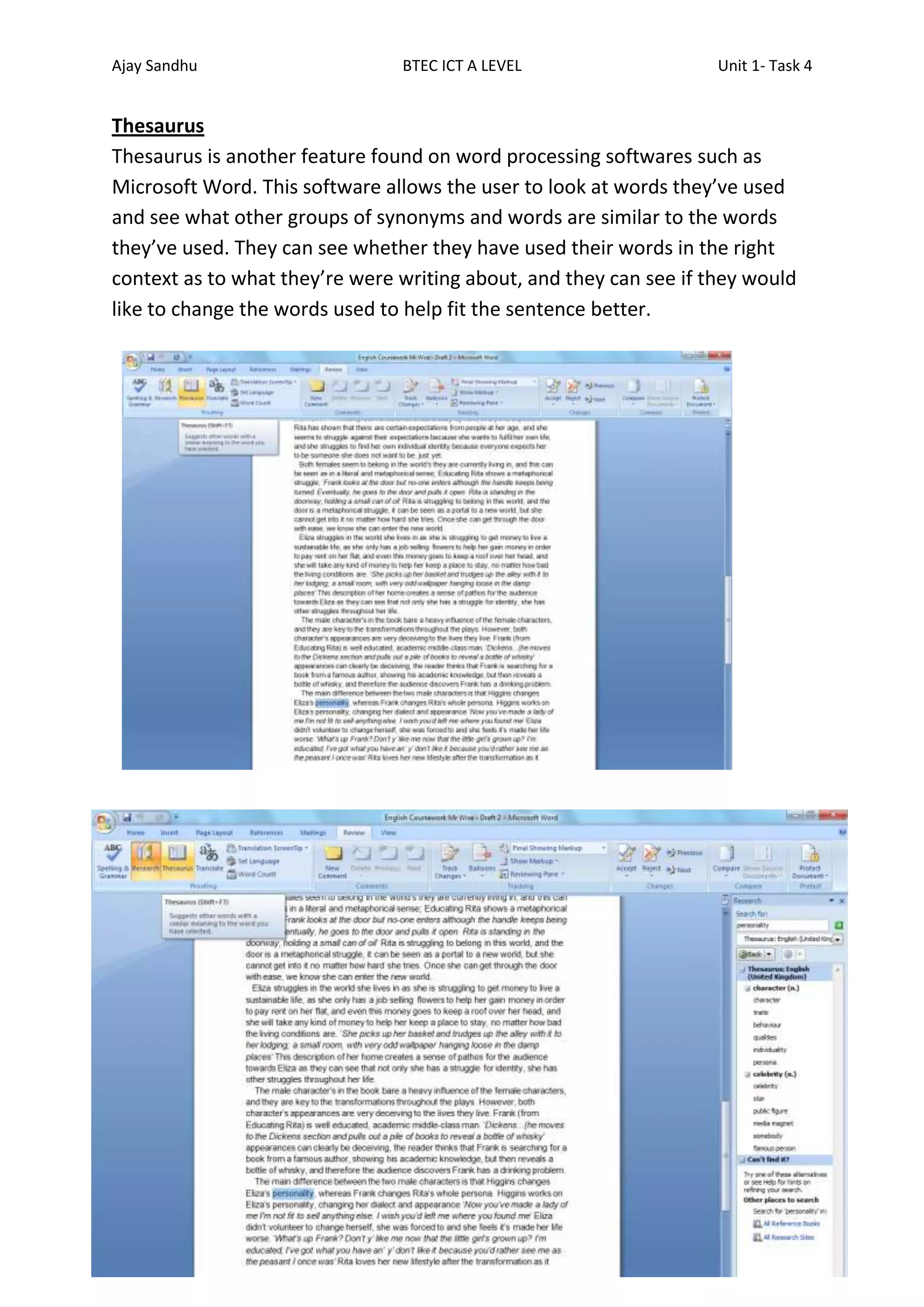 Unit 1 - Task 4 | DOCX