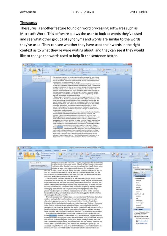 Unit 1 - Task 4 | DOCX