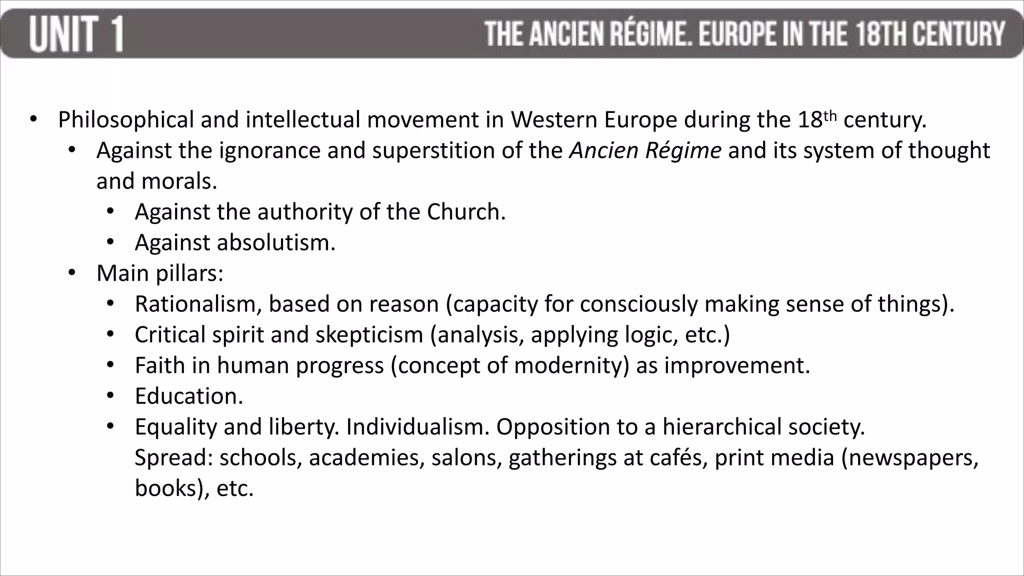Unit 1 - The Ancien Régime. Europe in the 18th century.pdf