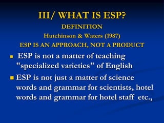 THE BEGINNING AND DEVELOPMENT OF ESP.ppt