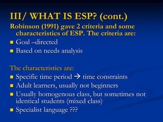 THE BEGINNING AND DEVELOPMENT OF ESP.ppt