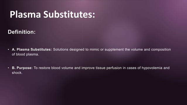 The blood, Thrombosis, Plasma substitutes, Anemia | PPTX | Blood ...
