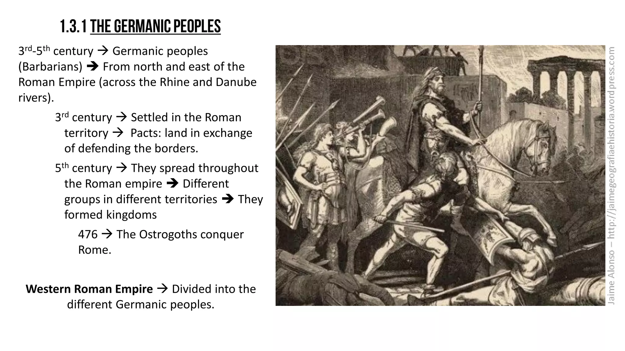 Unit 1, section 1 - The Fall of Rome and the Germanic Peoples | PDF
