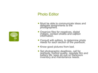 Unit 1 The Yearbook & Yearbook Staff | PPT