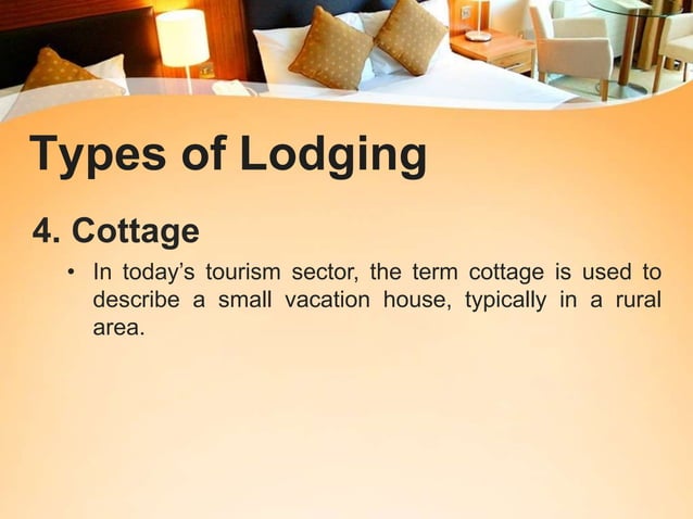 Unit 1 - Topic 2 - Categories of Lodging Establishments.pptx | Bed ...