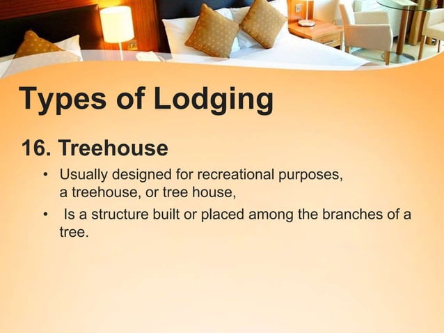 Unit 1 - Topic 2 - Categories of Lodging Establishments.pptx | Bed ...