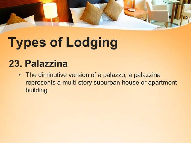 Unit 1 - Topic 2 - Categories of Lodging Establishments.pptx | Bed ...