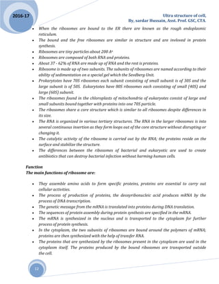 module 2: ultra structure of cell | PDF