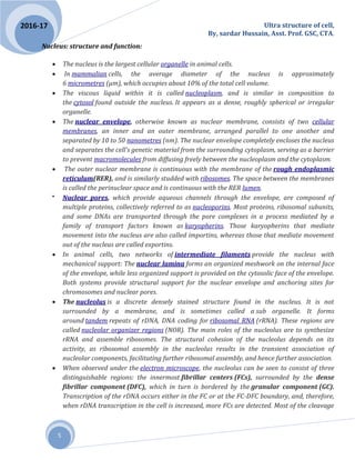 module 2: ultra structure of cell | PDF