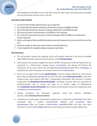 module 2: ultra structure of cell | PDF