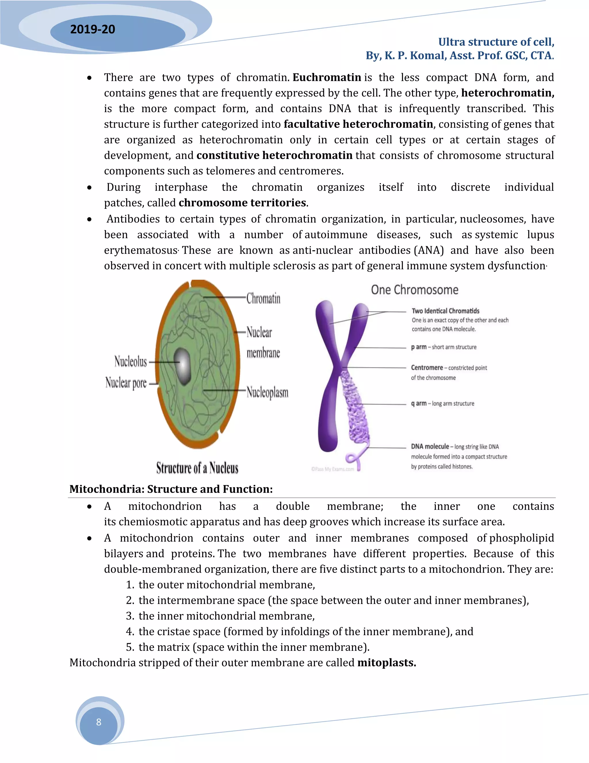 Unit1 ultra structure of cell | PDF