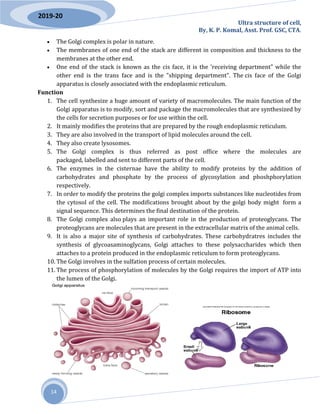Unit1 ultra structure of cell | PDF