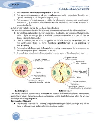 Unit1 ultra structure of cell | PDF