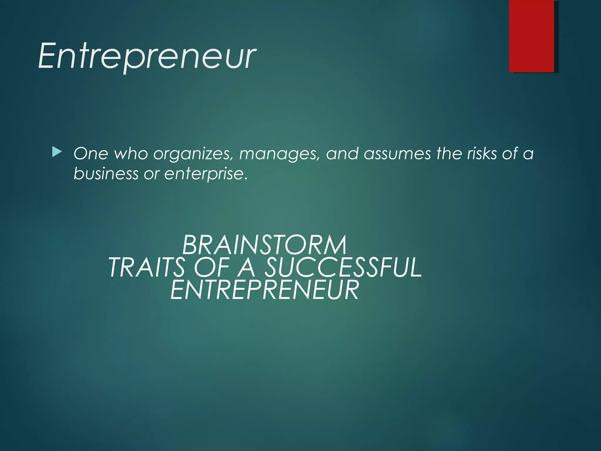 Unit1 understanding entrepreneurship | PPT