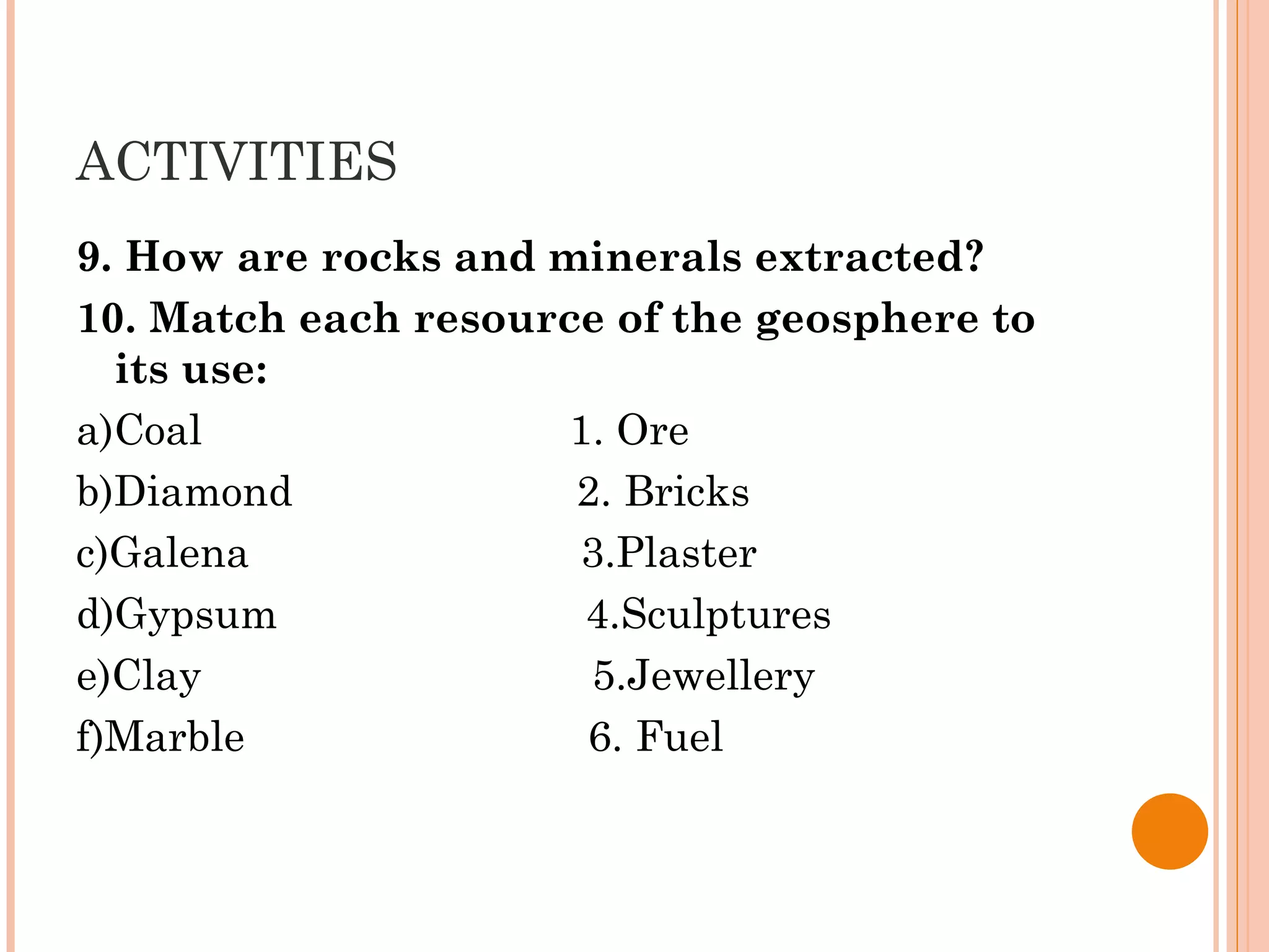 Unit 10: Minerals and rocks | PPT