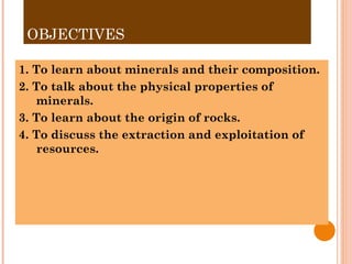 Unit 10: Minerals and rocks | PPT