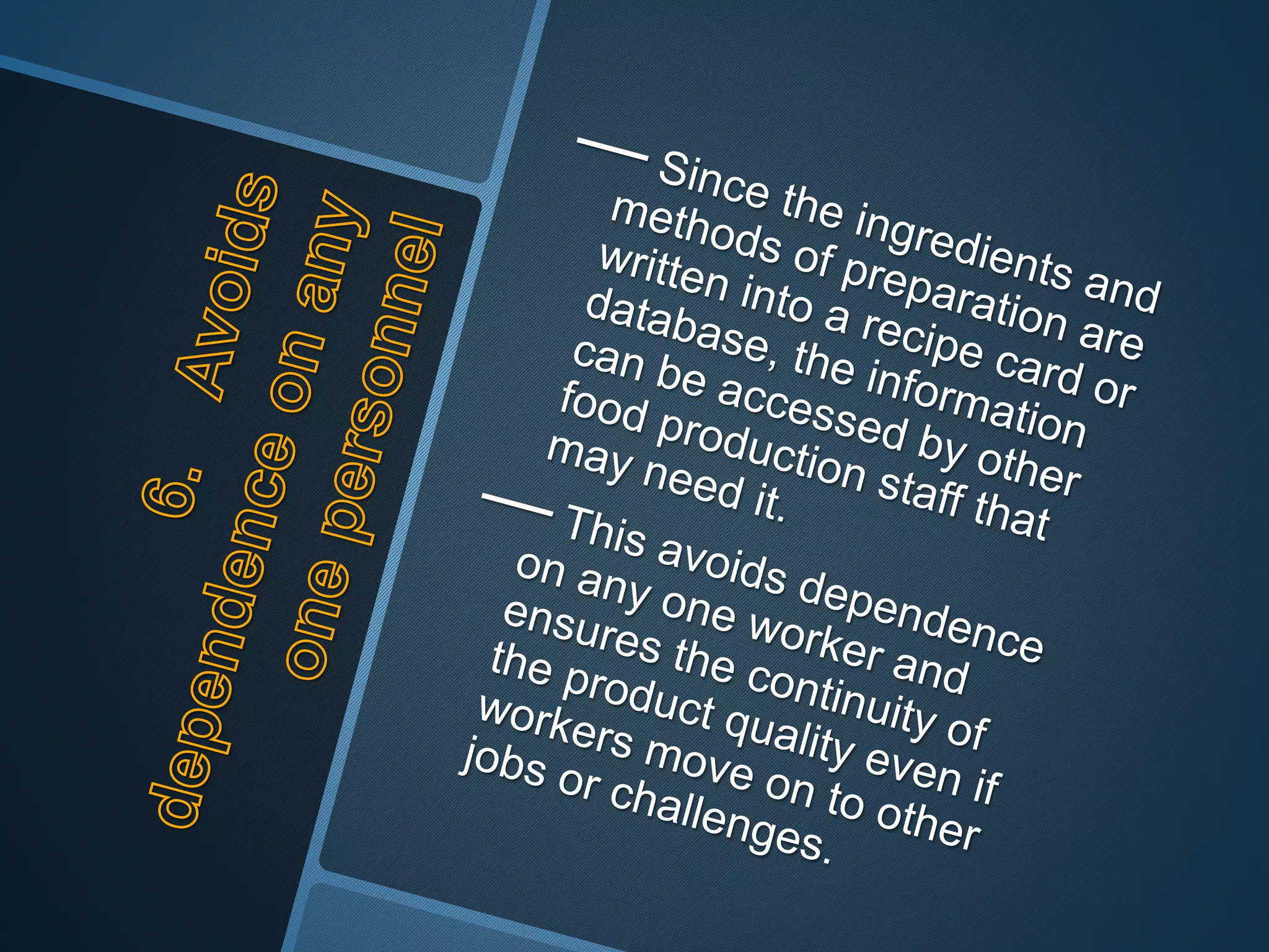 Recipe Development & Standardization | PPTX