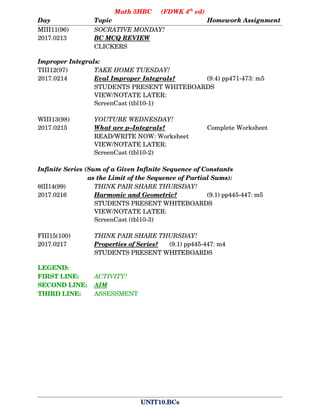 UNIT10 BC Calculus: Convergence Tests for Series Of Constants! | PDF