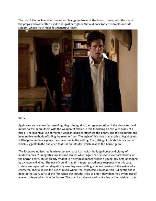 Unit 10 assignment 1 (horror genre) | PDF