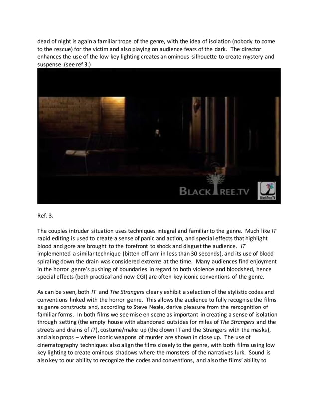 Unit 10 assignment 1 (horror genre) | PDF