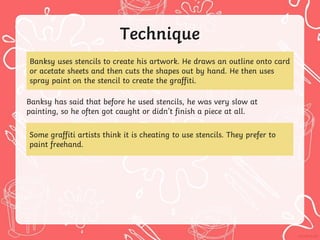 BANSKY PRESENTATION origin, technique, art and examples.ppt