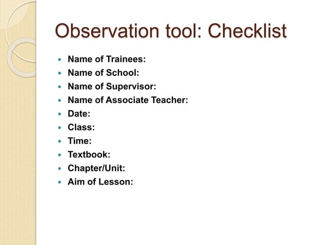 Unit 10- Classroom Observation.ppt | Educational Assessment | Education
