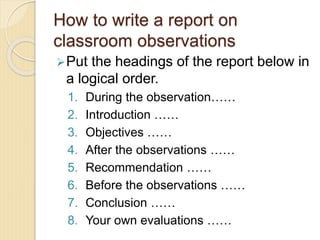 Unit 10- Classroom Observation.ppt