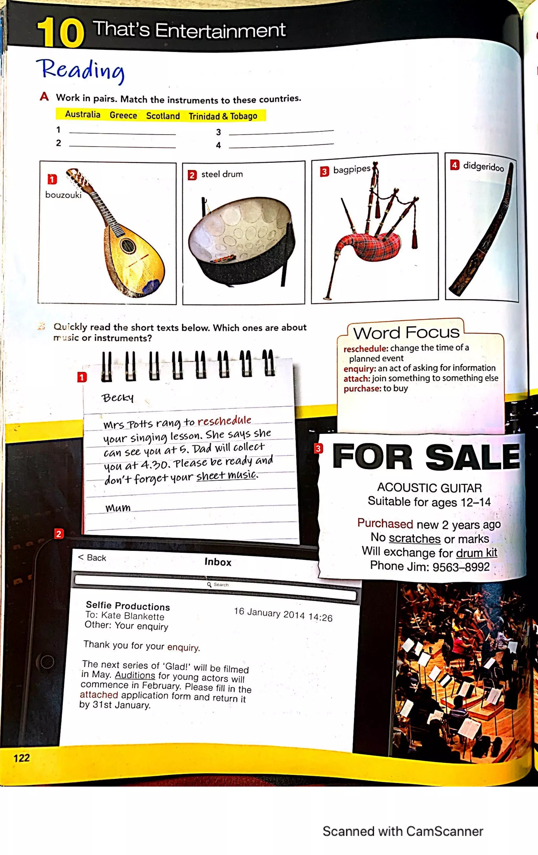 Unit 10 Close Up textbook pg 122-124 | PDF