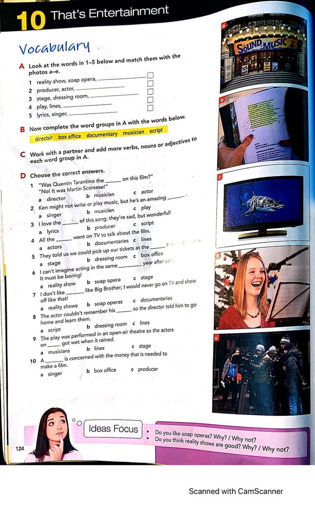 Unit 10 Close Up textbook pg 122-124 | PDF